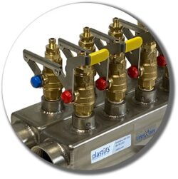 Compact Stainless Steel Water Manifolds with LinkedXValve | Plastixs